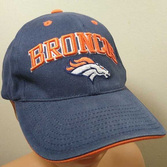 Accessories | Vintage Denver Broncos Hat Blue Adjustable Ball Cap Nfl ...